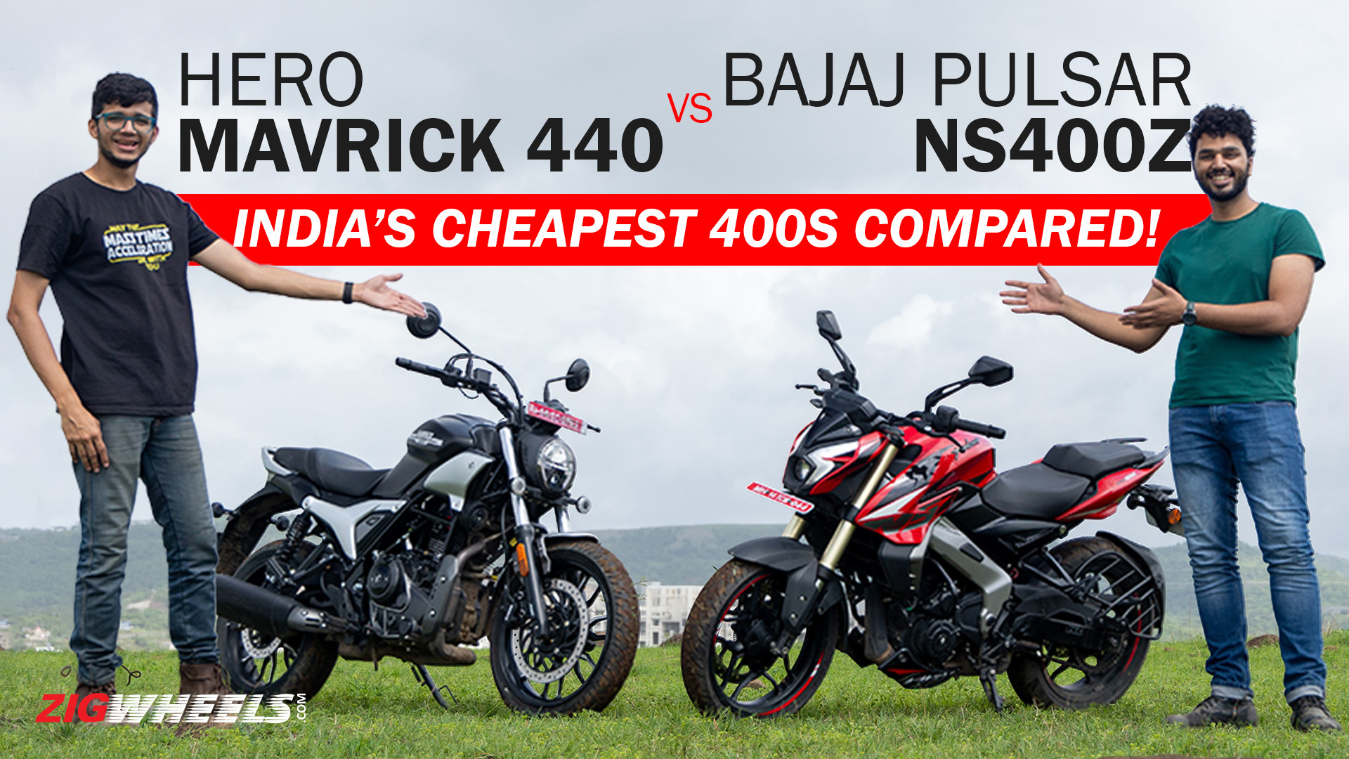 Hero Mavrick 440 vs Bajaj Pulsar NS400Z | India’s Most Affordable 400cc ...